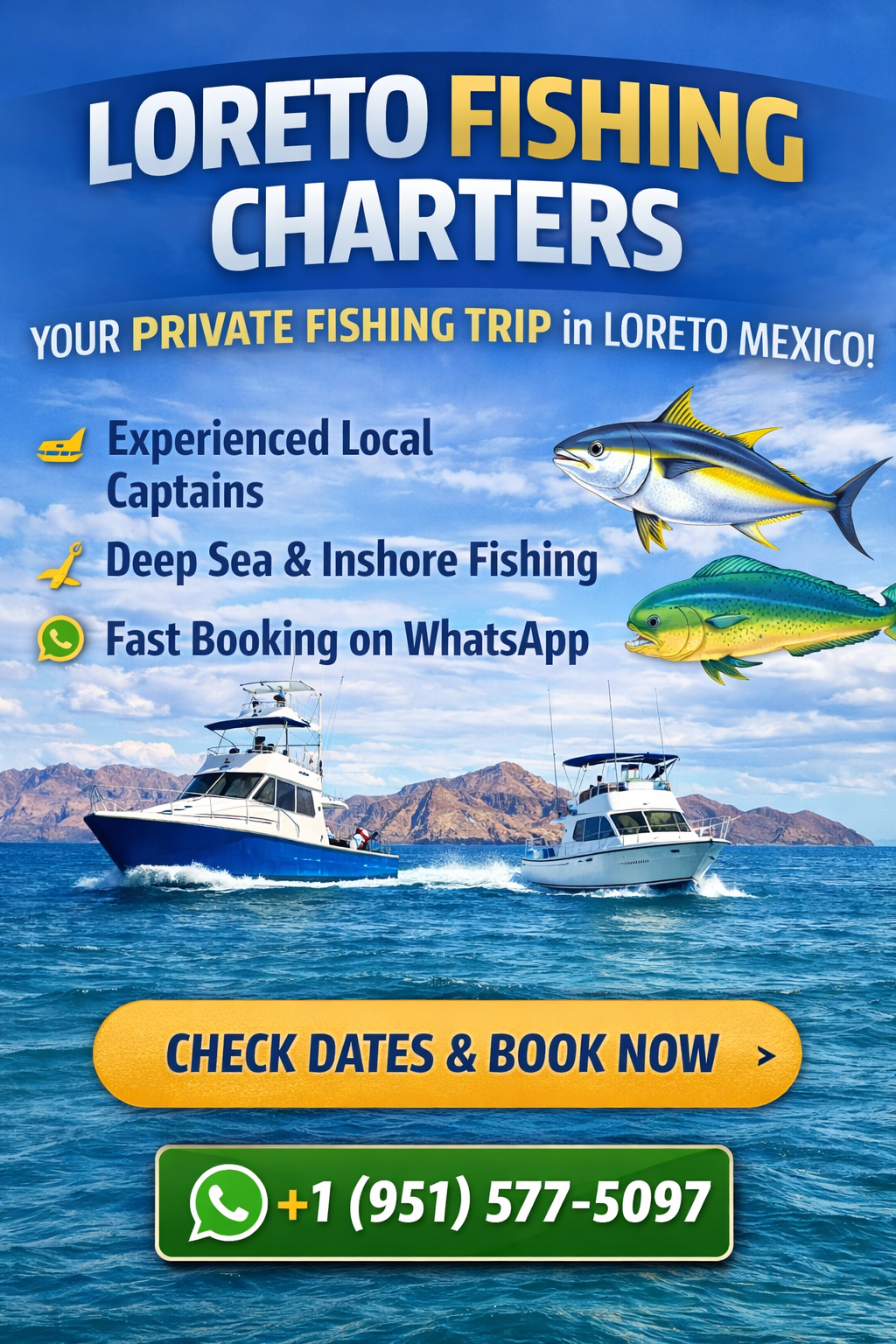Best Loreto Fishing Charters | Private Fishing Trips Loreto Mexico